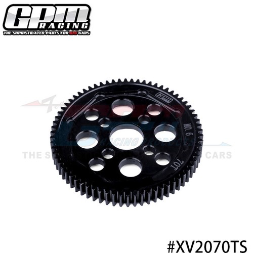 GPM medium carbon steel M0.6 module spur gear 70T For TAMIYA XV-02 Pro ...