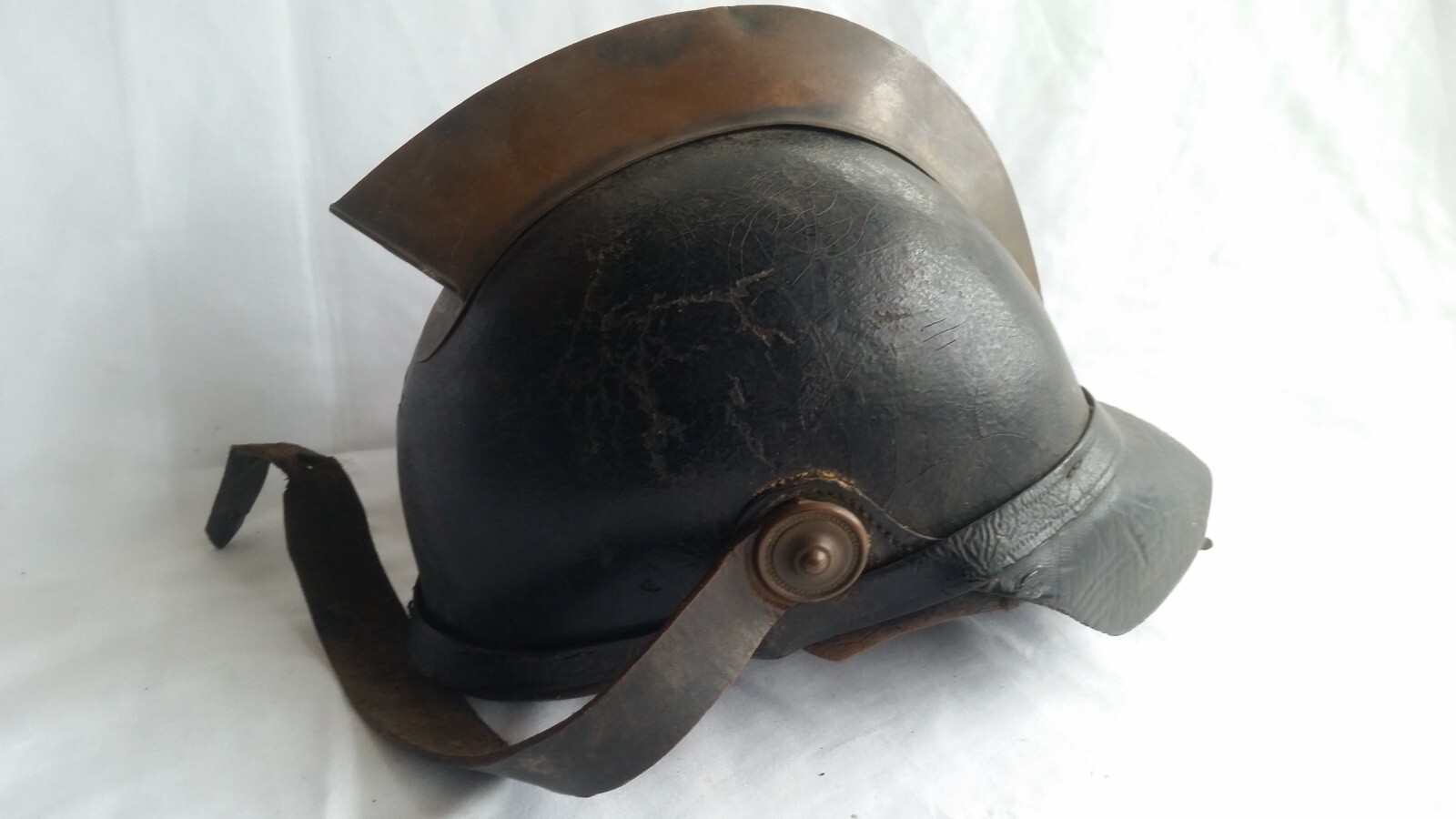 1800s Early 1900s French German Leather Fire Brigade Helmet | eBay