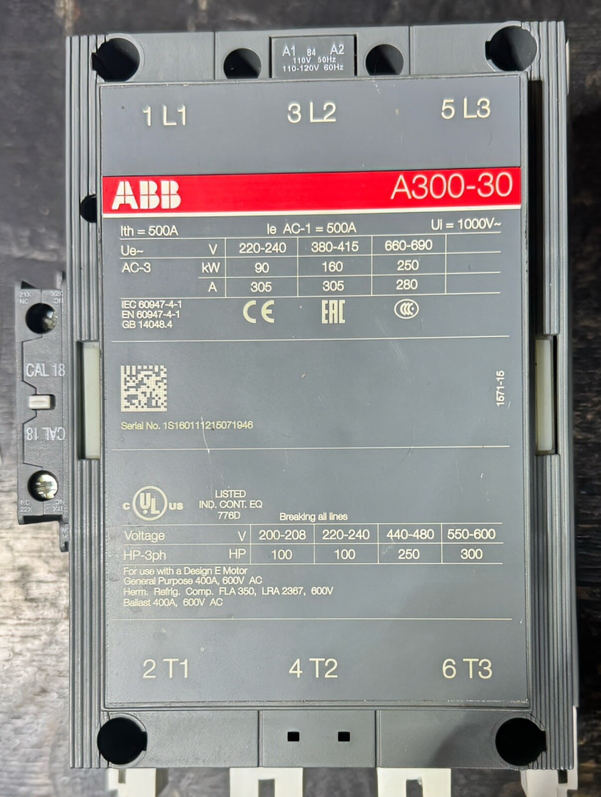 ABB A300-30 Contactor | eBay