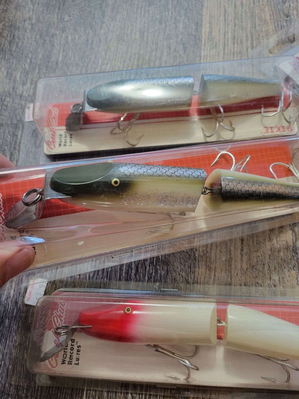 New- Lot of (5) Pike Muskie Fishing Lures / Spoons Creek Chub PIKIE ...