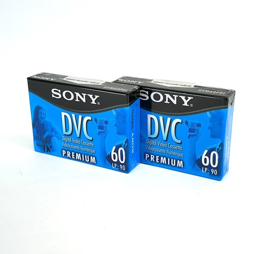 Lot Of 2 Sony Mini DV Digital Video Cassette DVC 60min Premium Tapes ...
