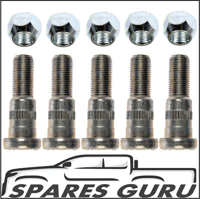 5x Premium Front Wheel Studs & Nuts Ford 4X4 F100, F150, Bronco (1975 ...