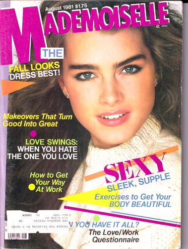 MADEMOISELLE US 1981 BROOKE SHIELDS JANICE DICKINSON SHELLEY HACK ...