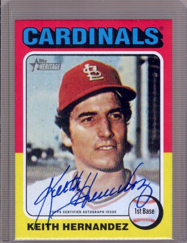 KEITH HERNANDEZ 2024 Topps Heritage Real One Autograph Auto #ROA-KH | eBay