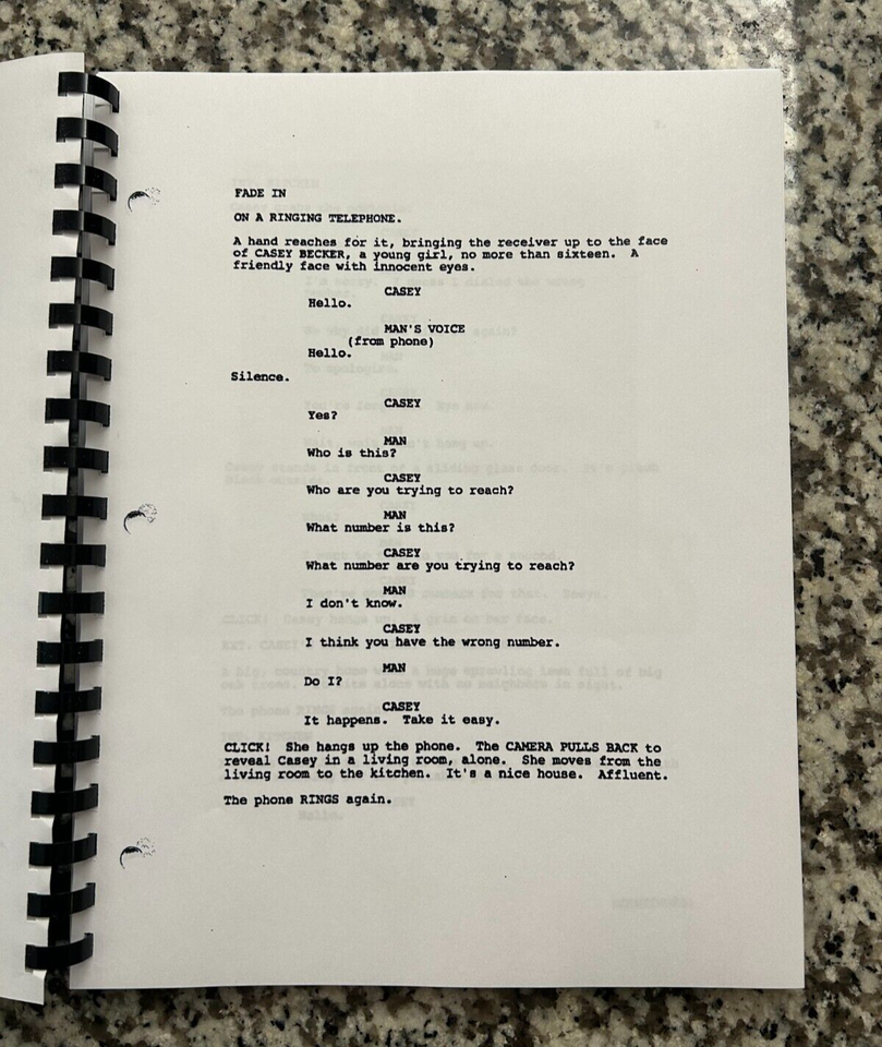 Scream 1996 REPRINT signed Horror Movie Script Full Screenplay Script ...