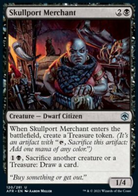 MTG Skullport Merchant (120/424) Adventures in the Forgotten Realms NM ...