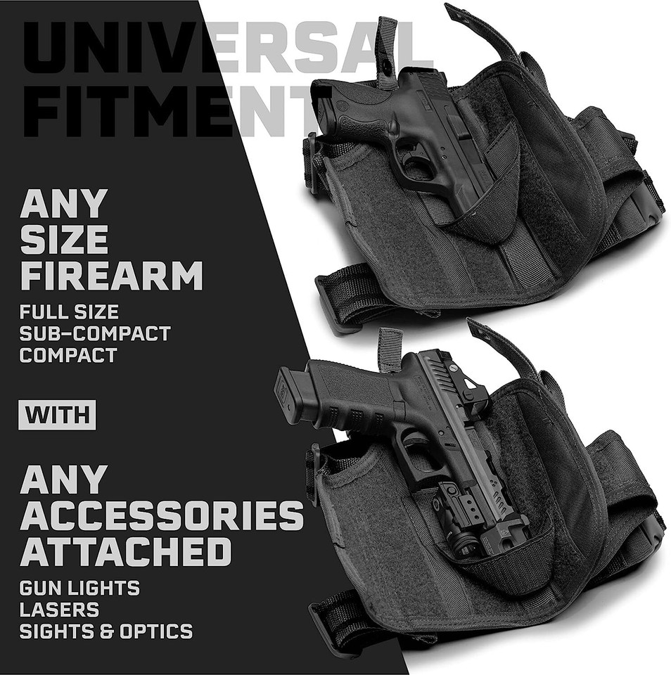 Military Drop Leg Holster Tactical Thigh Pistol Gun Pouch Right Hand ...
