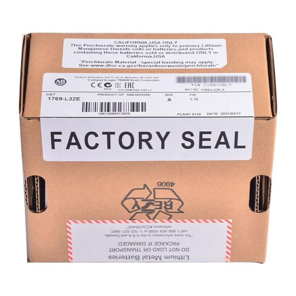 New Factory Sealed AB 1769-L32E SER A CompactLogix EtherNet Processor ...