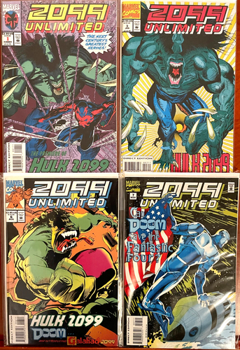 2099 Unlimited Hulk Comic lot of (4) - Premiere of Hulk 2099 Marvel ...
