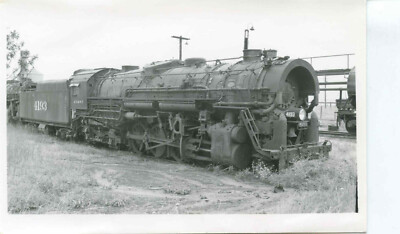 1A500B RPPC 1948/60s AT&SF SANTA FE RAILROAD LOCO 4193 FT MADISON IA ex ...