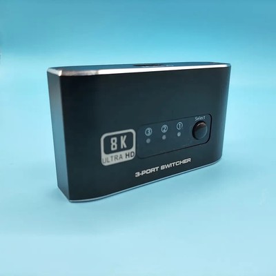 8K@60Hz 3x1 HDMI 2.1 HDMI SWITCH 3 IN 1 OUT Port Switcher HDCP2.3 RRP £ ...