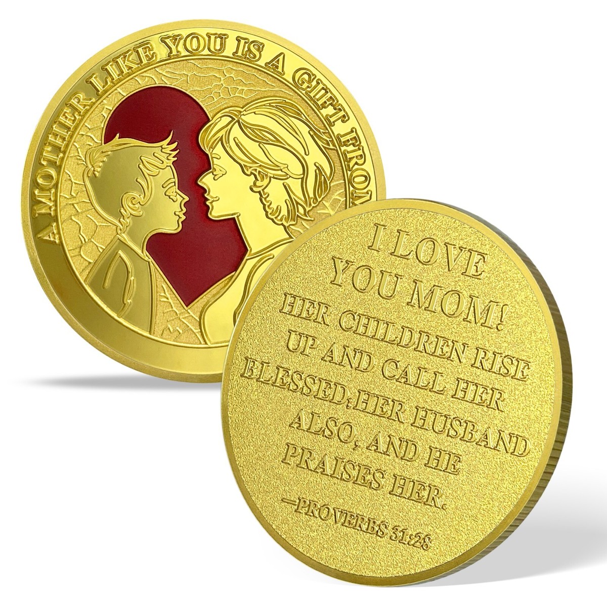 Rose Golden Romantic Token Gift Love Challenge Coin With Rose Design ...
