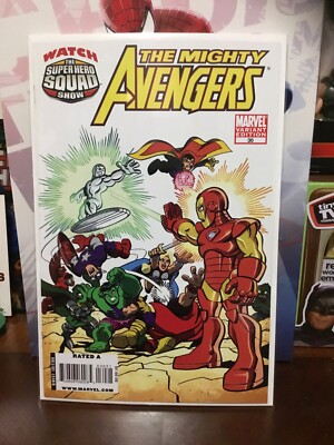 Mighty Avengers #30 VF 2009 Super Hero Squad Show Variant Gemini Mailer ...
