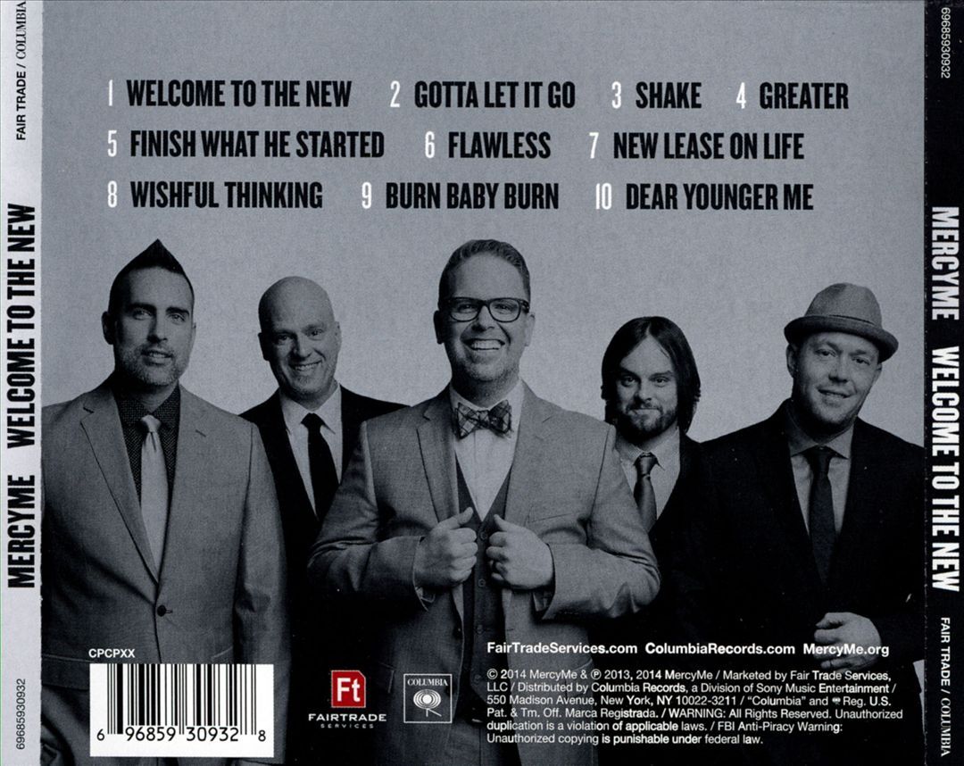 MERCYME - WELCOME TO THE NEW NEW CD 696859309328| eBay