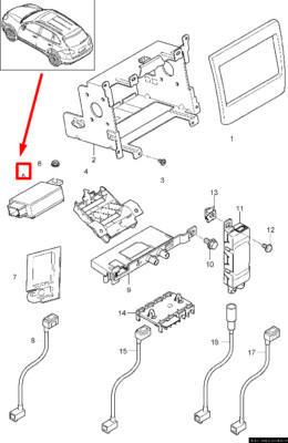PORSCHE MACAN 95B Can-Bus-Adapterkabel 7PP971324B 7PP.971.324.B NEU ...