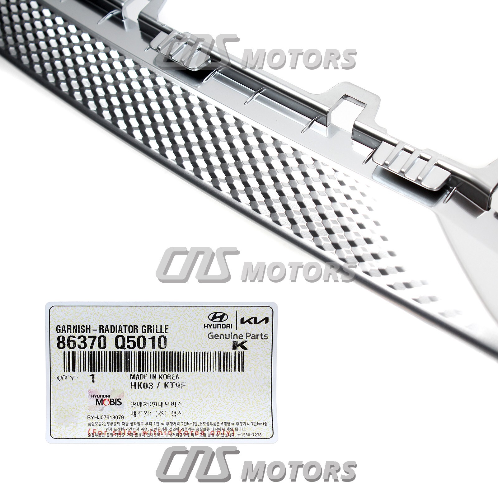 GENUINE Front Grille & Upper Trim Bezel for 2020-2022 Kia Seltos ...