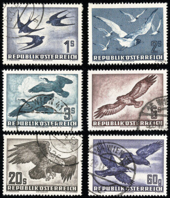 Austria Stamps # C54//C60 Used VF Without C59 Scott Value $225.00 | eBay