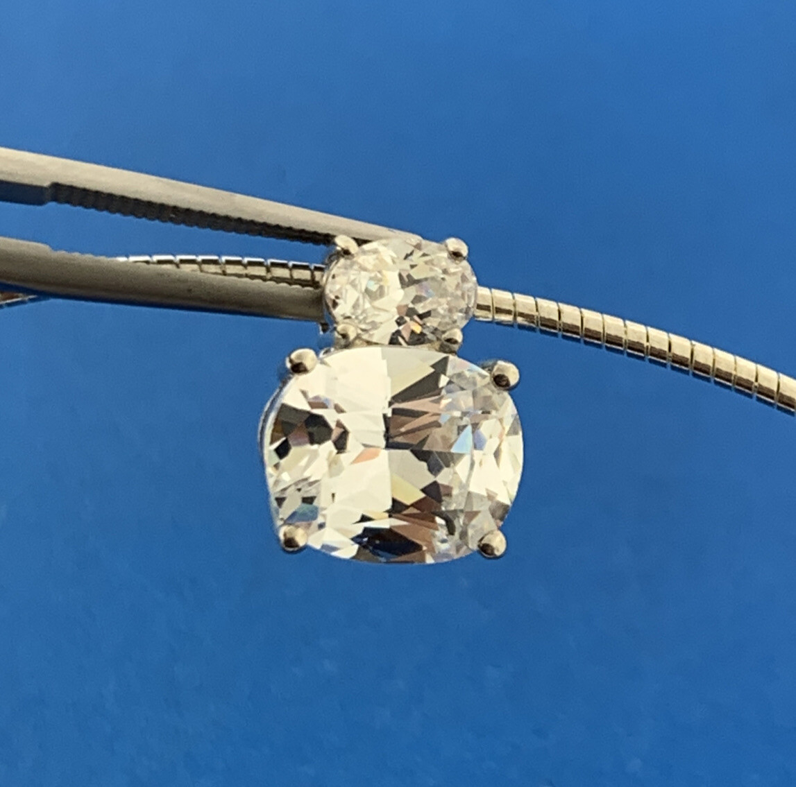 Avon 925 Sterling Silver Radiant Cubic Zirconia CZ Omega New Bridal ...