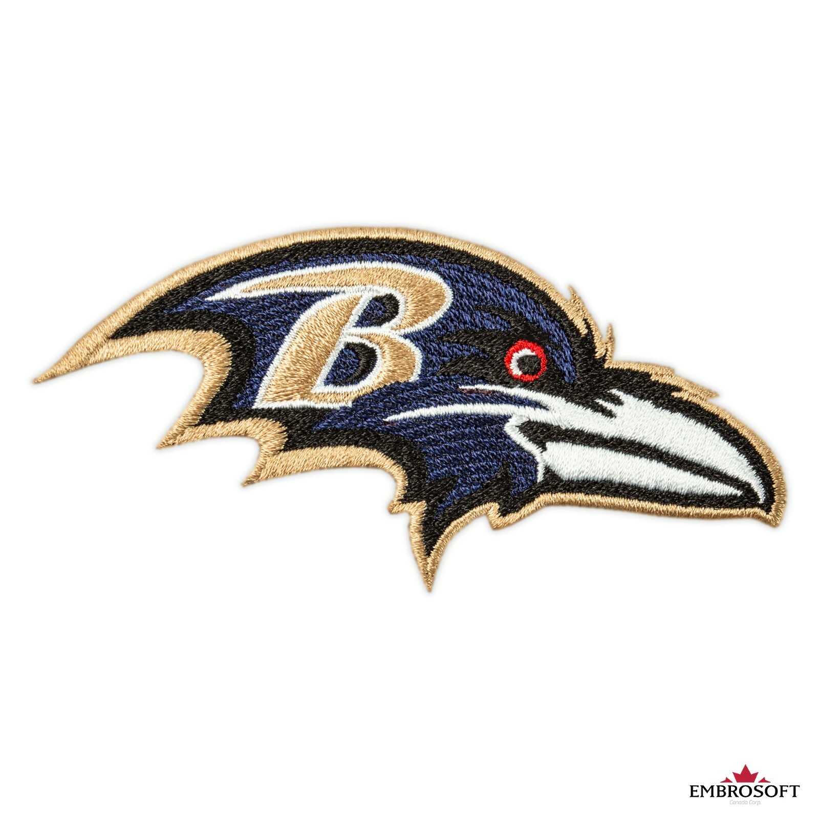 Baltimore Ravens Patch, American Football Team Logo, Embroidered Sports ...