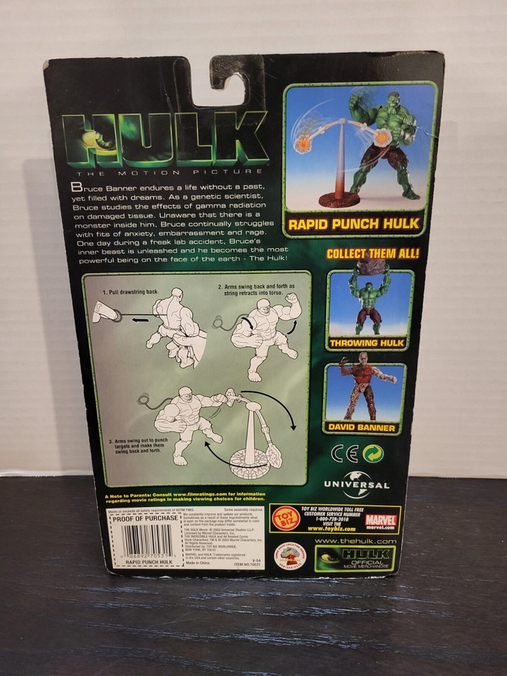 Rapid Punch Hulk 2003 HULK ToyBiz MOC Sealed #2 | eBay