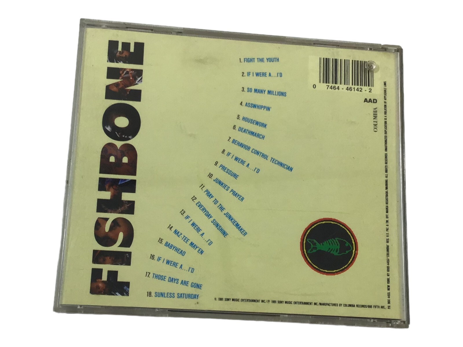 The Reality of My Surroundings [PA] by Fishbone (CD, Apr-1991, Columbia ...