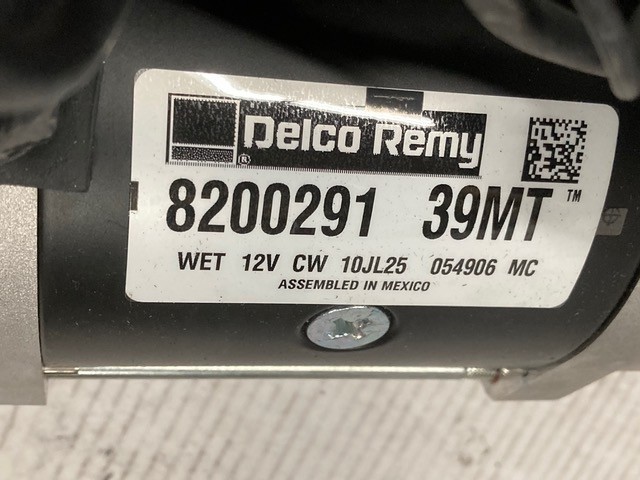 Delco Remy 8200291 Starter Motor, 39MT, 12 V, SAE 3 Mounting, OEM | eBay