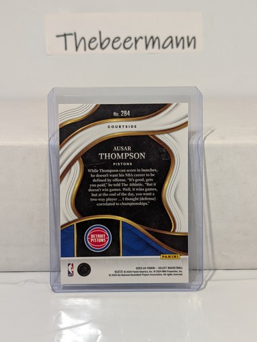 2023-24 Panini Select Ausar Thompson Courtside #284 Detroit Pistons (RC ...