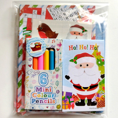 Christmas Activity Pack Prefilled Party Gift Bag Xmas Eve Box Stocking ...
