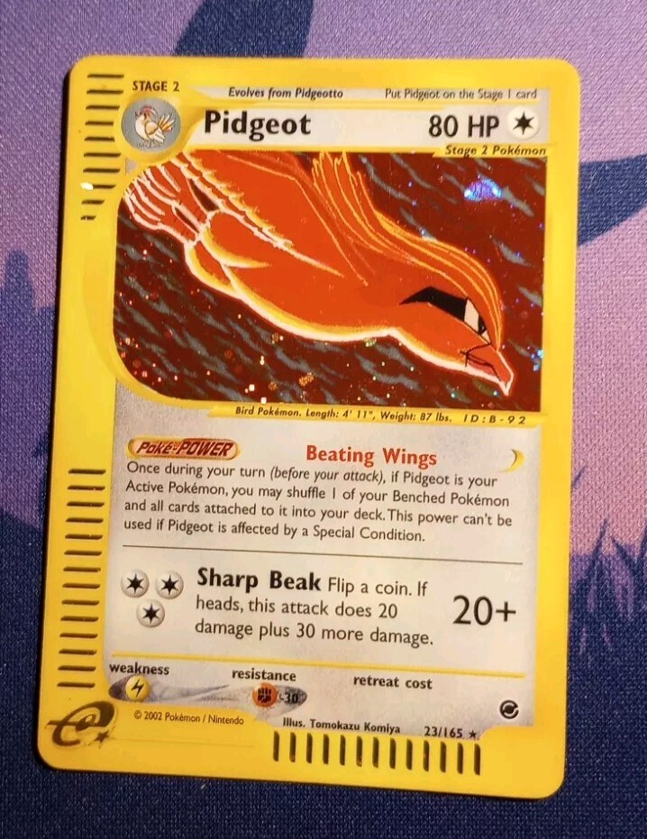Pidgeot Expedition Base Set 23/165 Regular Holo Rare Pokémon TCG NM | eBay