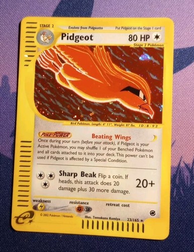 Pidgeot Expedition Base Set 23/165 Regular Holo Rare Pokémon TCG NM | eBay