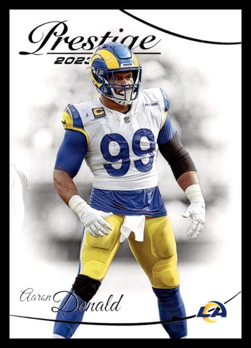 2023 Panini Prestige #169 Aaron Donald Los Angeles Rams Football Card ...
