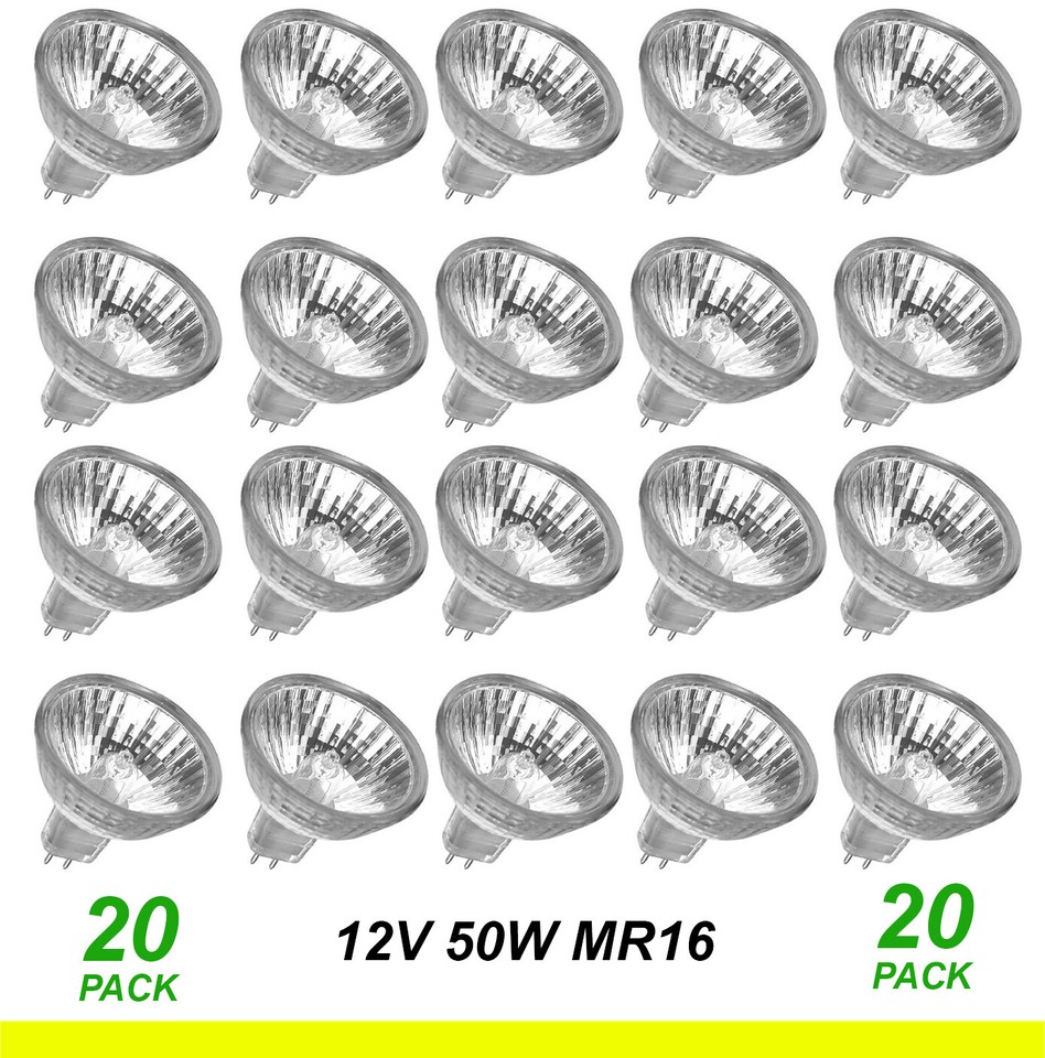 BULK 12V 50W MR16 GU5.3 GX5.3 Halogen Light Lamp Globes Bulbs Dimmable ...