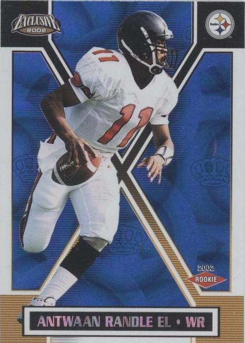 2002 Pacific Exclusive - Antwaan Randle El #198 Blue /299 (RC) for sale ...