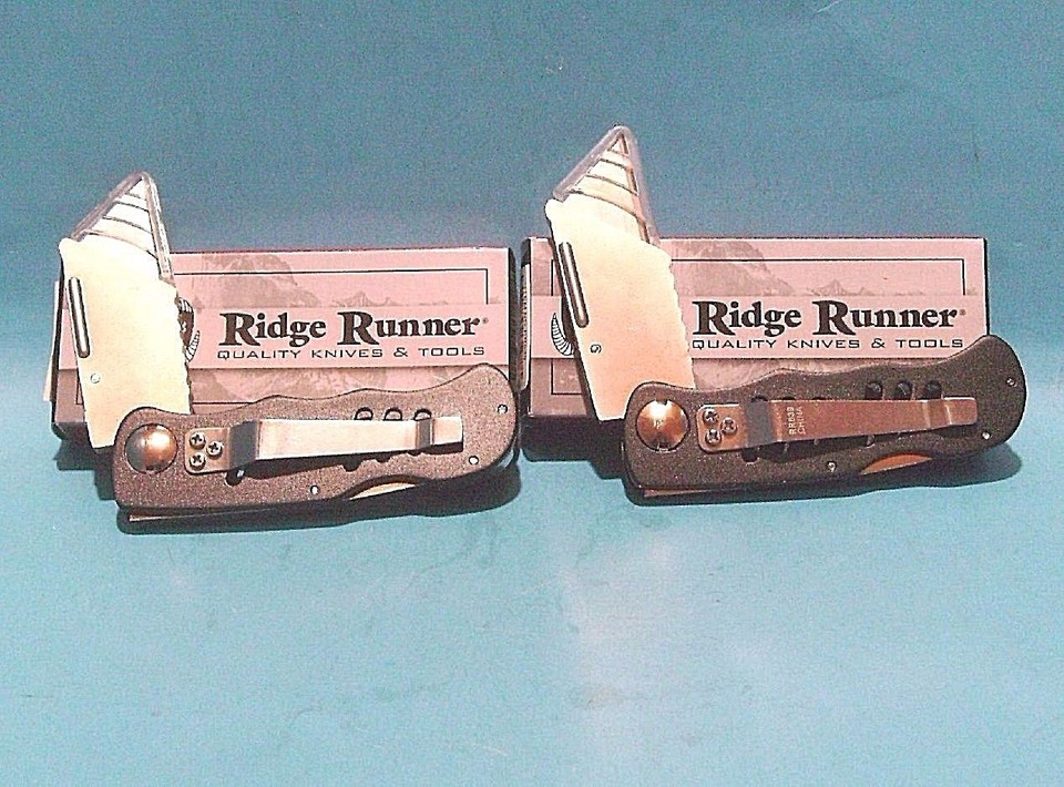 Ridge Runner Atomic Razor pocket knife Set of 2 Sharp knives Free ...