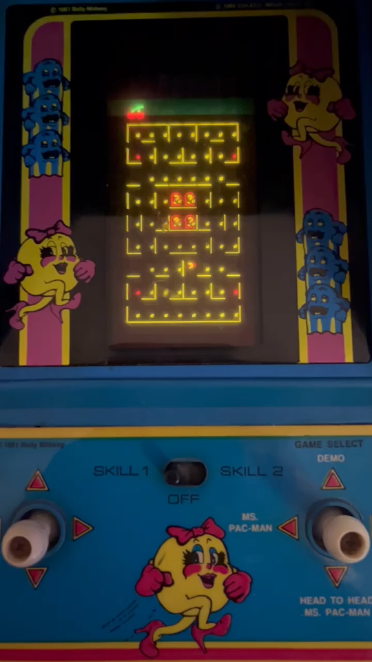 Vintage Coleco 1981 Bally Midway MS. PAC-MAN Tabletop Arcade Game ...