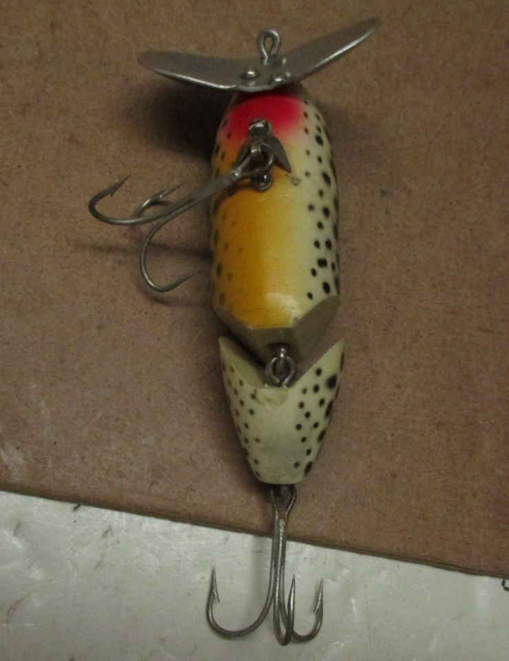 Vintage Lures Fred Arbogast Jitterbug With Steel Lip Fishing Lure USA ...