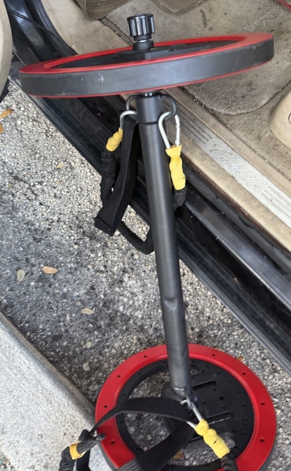 Pilates Wheel Home Exercise System - Portable Full Body Workout Red ...