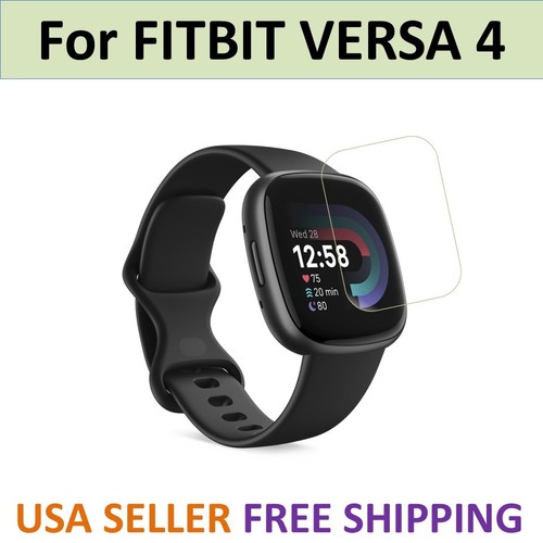 2-Pack Screen Protector TPU Full Coverage Clear Film For Fitbit Versa 4 ...