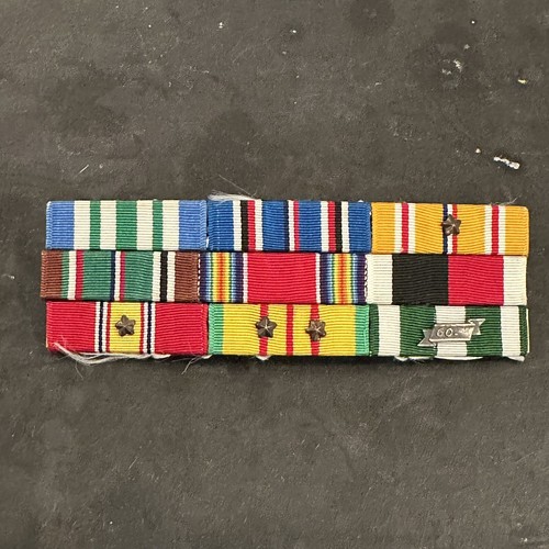 WWII-Vietnam War Medal Ribbon Bar Original w/ Citations | eBay