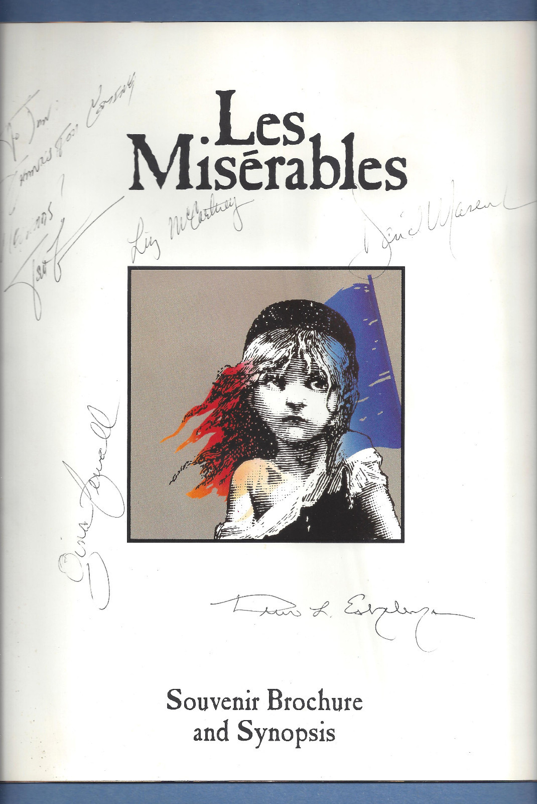 LEA MICHELE (Signed) Broadway Debut in "LES MISERABLES" 1996 Souvenir ...