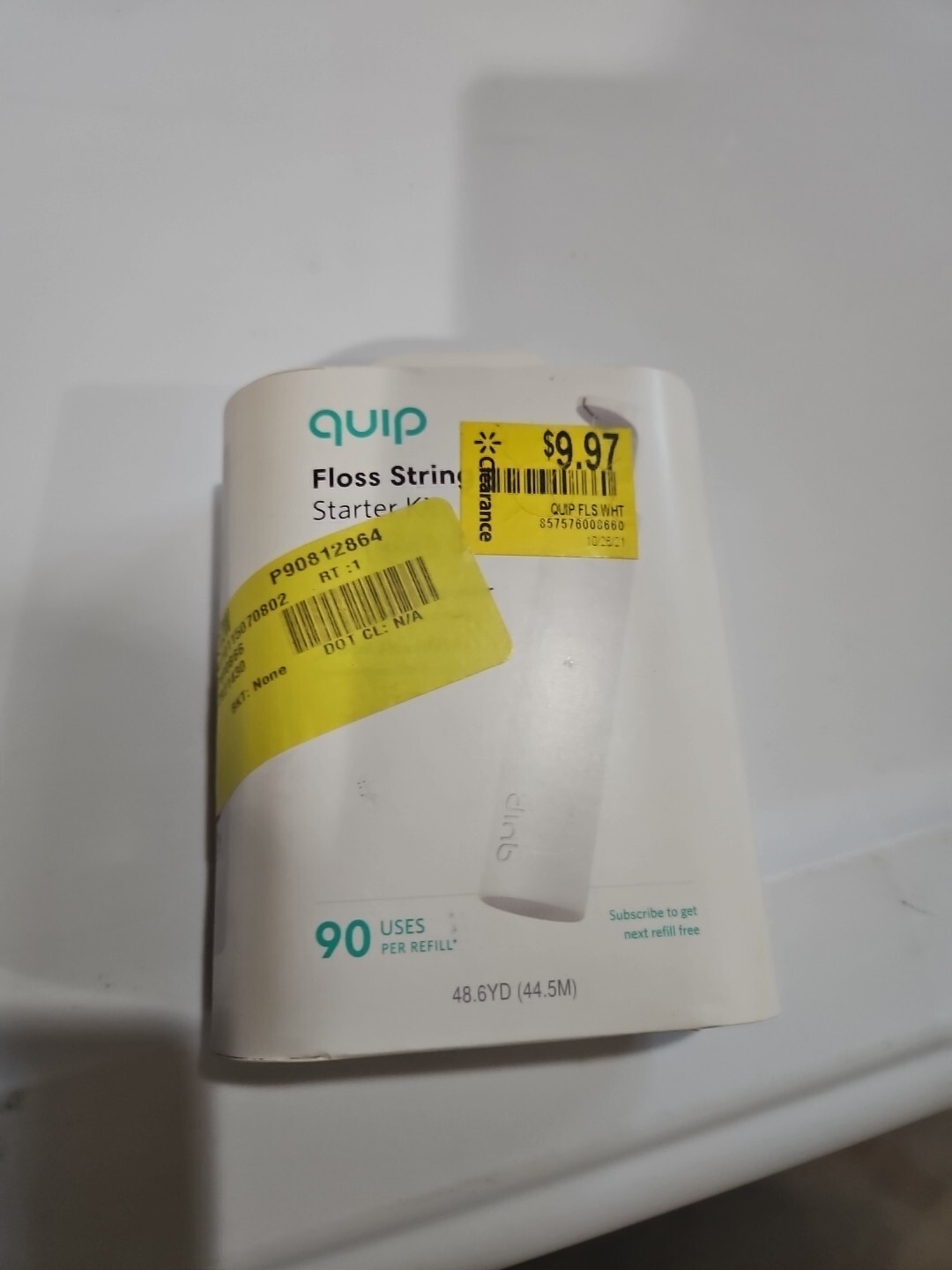Quip Refillable Floss String Dispenser - White Plastic - with Mint ...