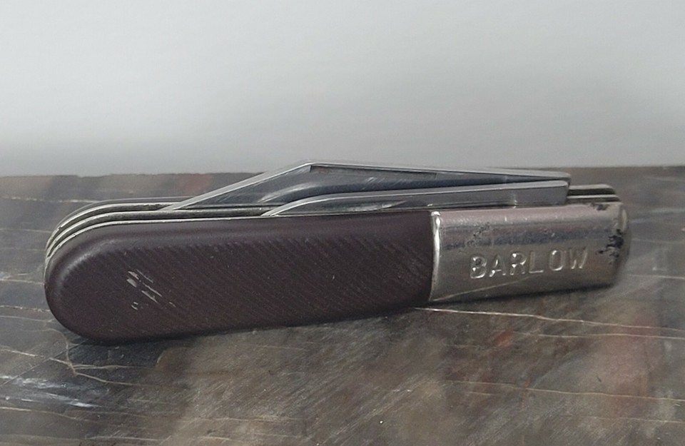 VINTAGE BARLOW SABRE #603 2-BLADE POCKET KNIFE 6" MADE IN HONG KONG | eBay