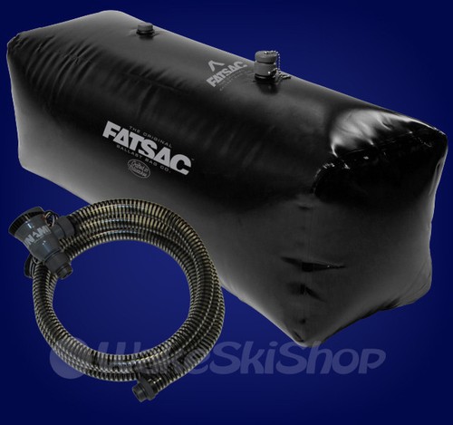 FAT SAC WAKEBOARD SURF BOAT BALLAST BAG AND PUMP 750LBS BLACK W707 W709 ...