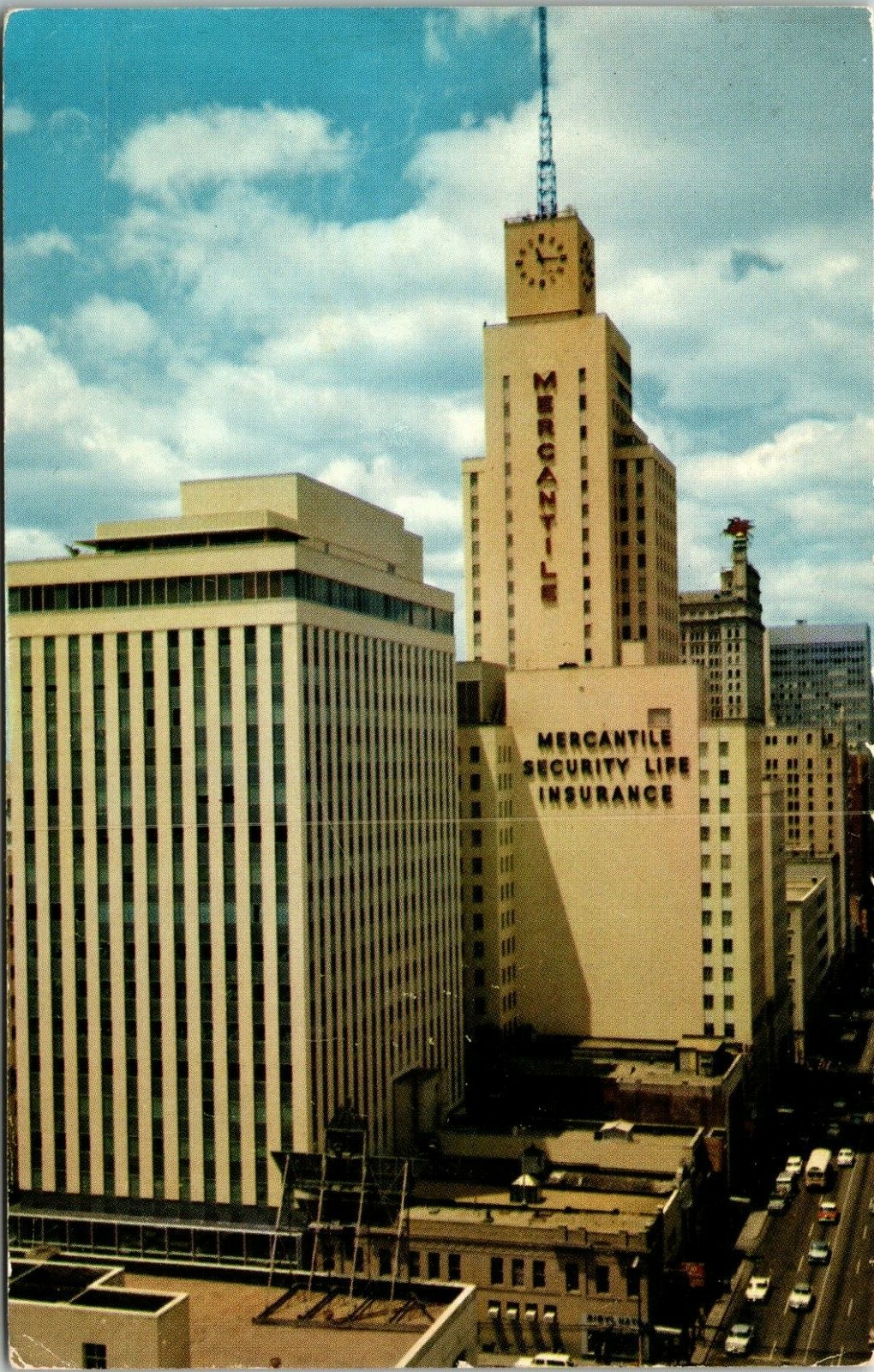 Mercantile National Bank Building Dallas Texas Clock Music Vintage ...