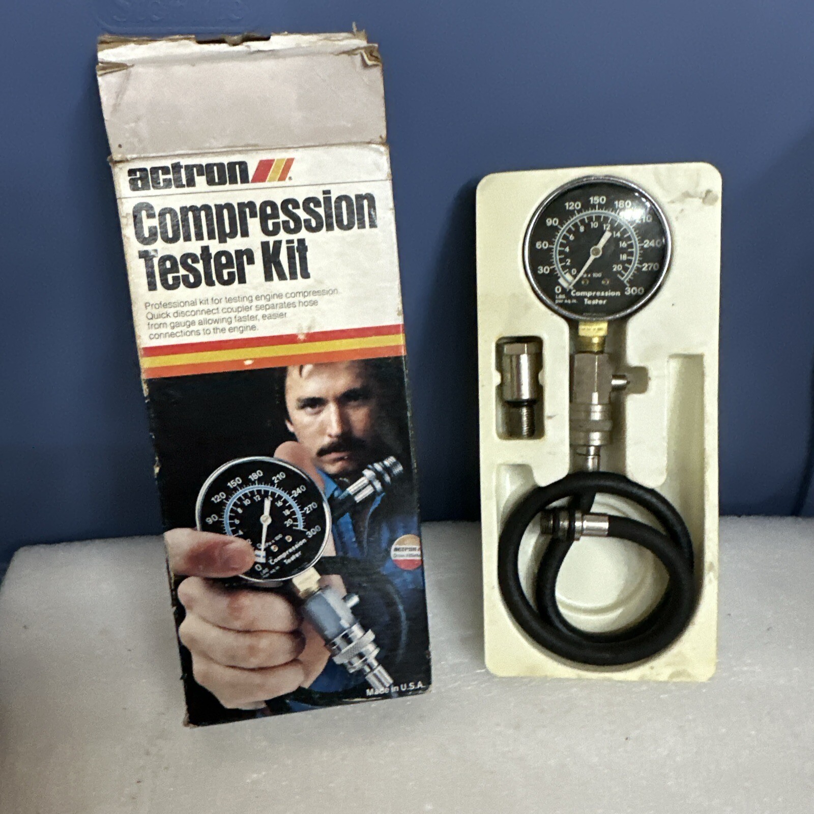 Actron Engine Compression Test Kit 0 - 300 PSI Model A1 for sale online ...