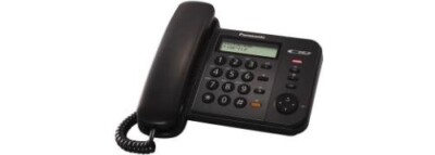 Panasonic Telefono fisso a filo col. nero XTS580EX1B | eBay