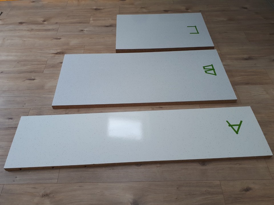 Laminate Kitchen Worktop Offcuts - White (Cooke & Lewis / B&Q) | eBay UK