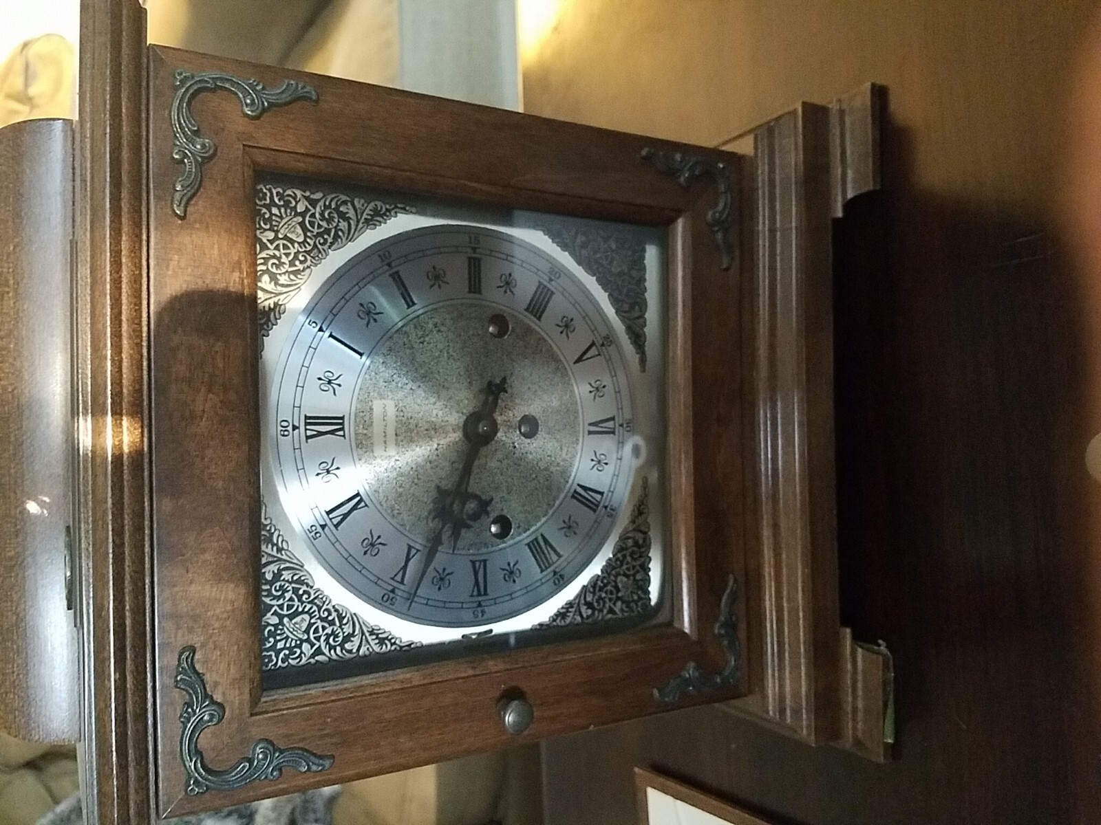 VINTAGE-Hamilton Wheatland Westminster Chime Mantle Clock W Germany GM ...