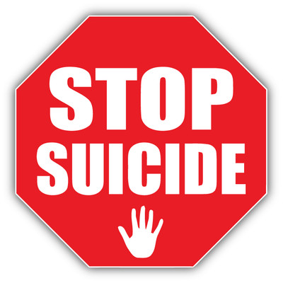 Stop Suicide Sign Car Bumper Sticker Decal 5'' x 5'' | eBay