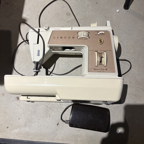 Singer Touch And Sew II - 778 - Includes Power Cabme/pedal - Missing ...
